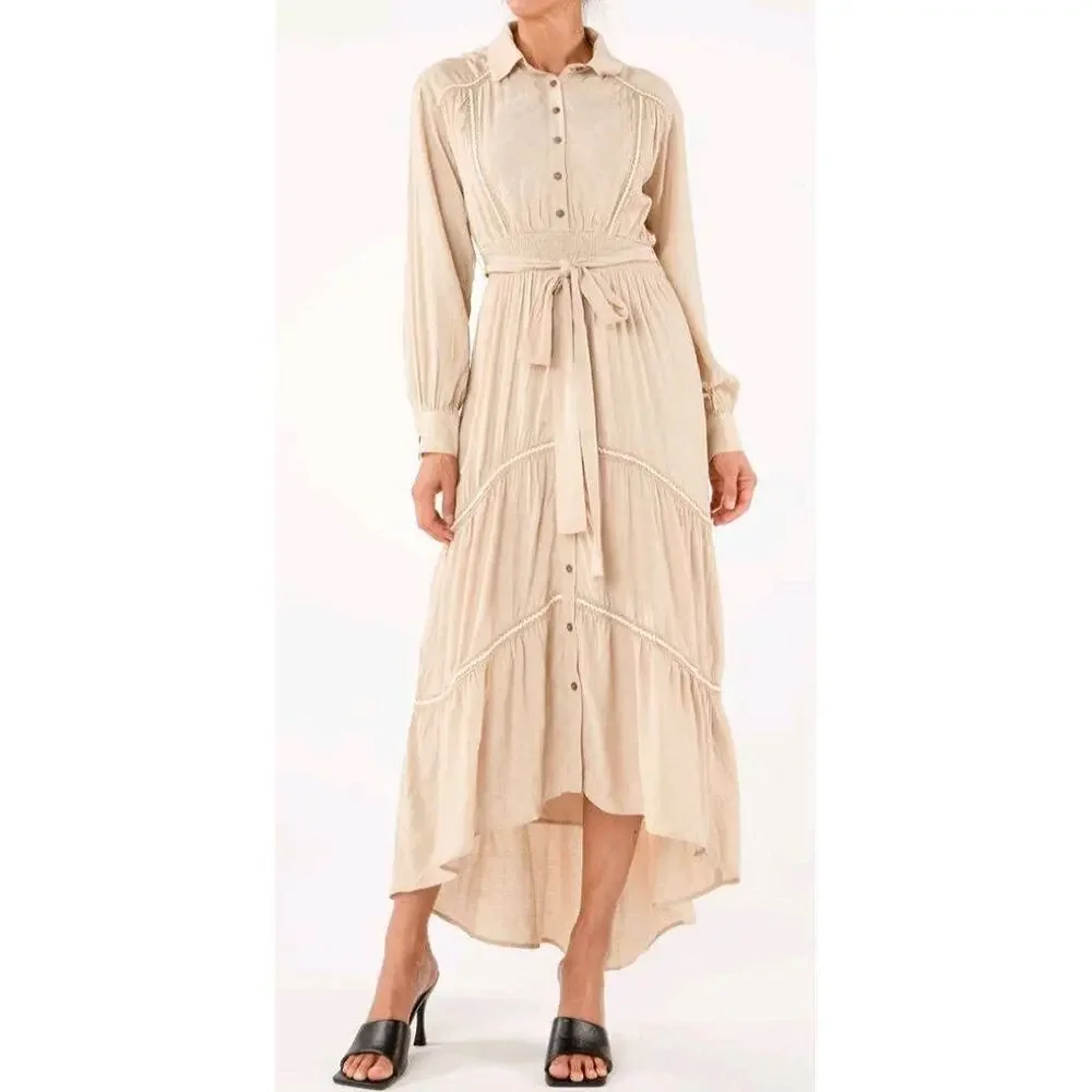 Miss Me | Dresses | Md821l Button Up Tiered Dress | Poshmark
